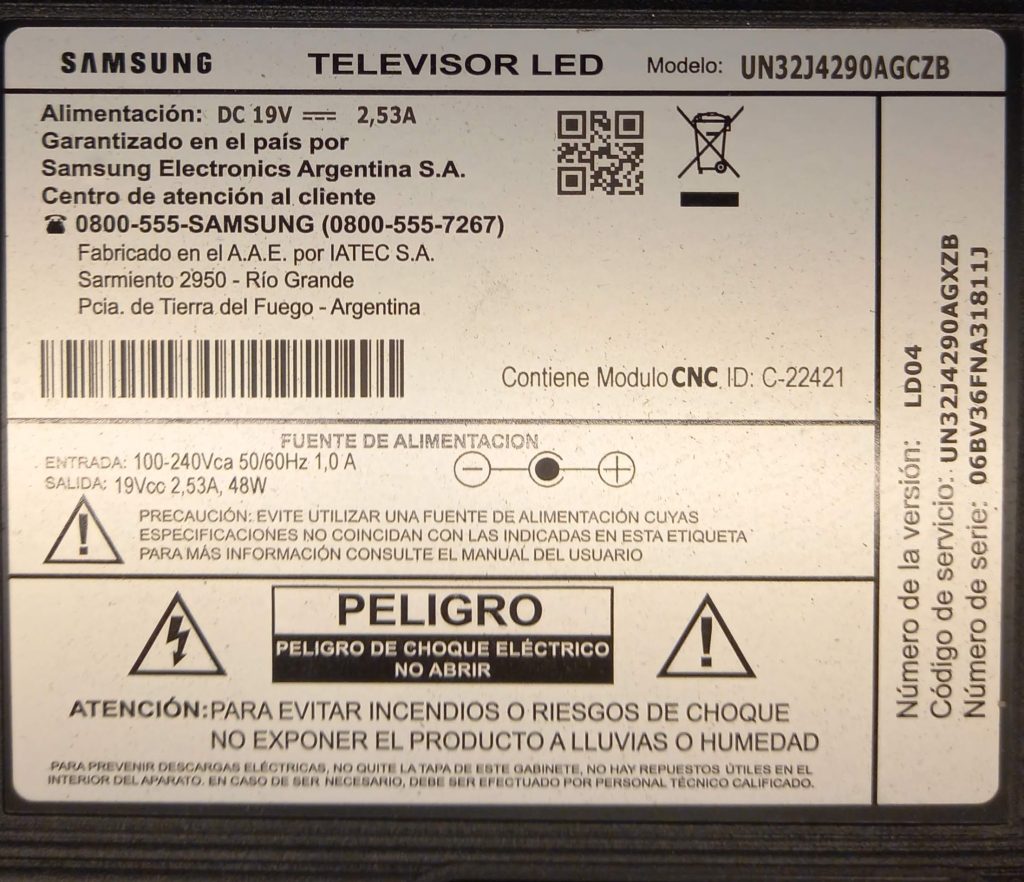 Placa Tcon Integrada Cof TV Samsung UN32J4290AGCZB - ArrTec
